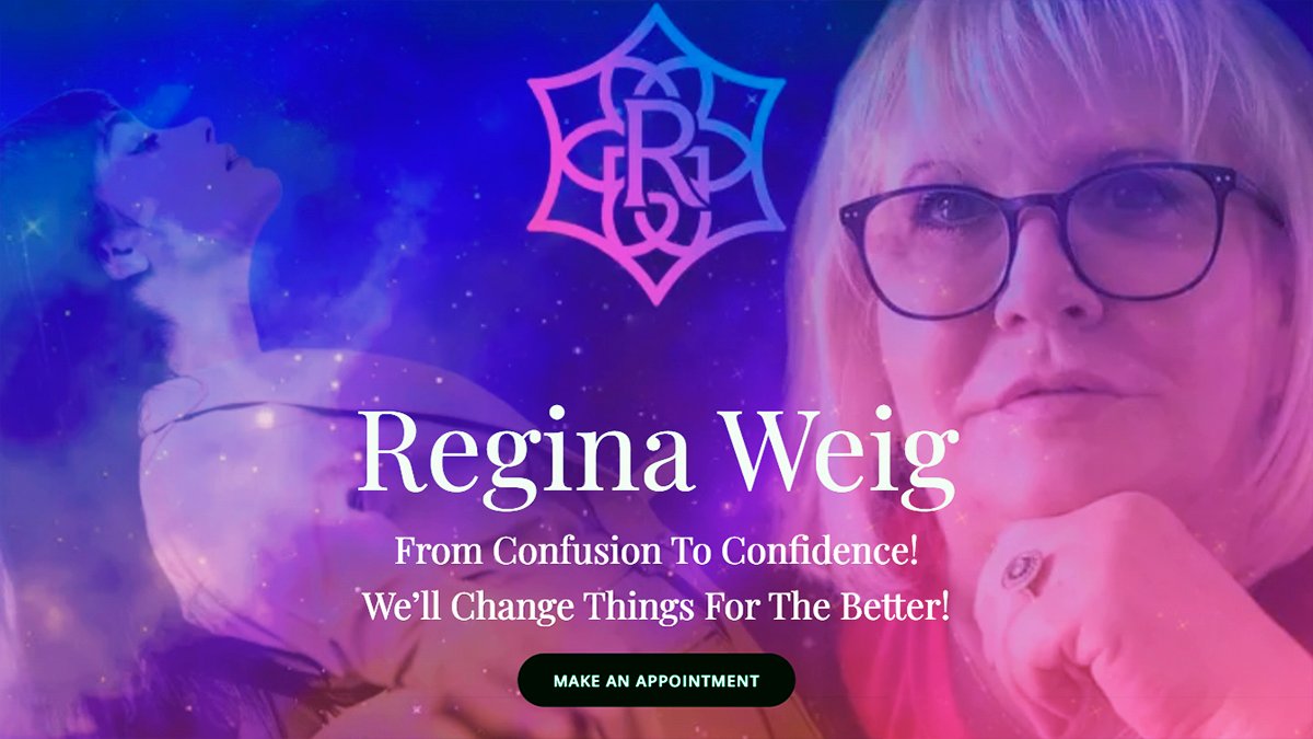 Regina Weig — Medium & Parapsychologist. Private Guidance